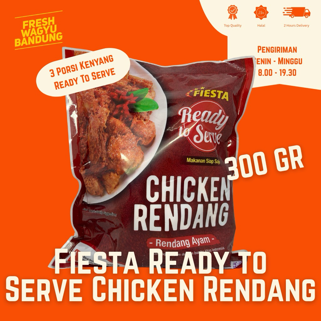 Jual FIESTA READY TO SERVE CHICKEN RENDANG Ayam Instan Instant | Shopee ...
