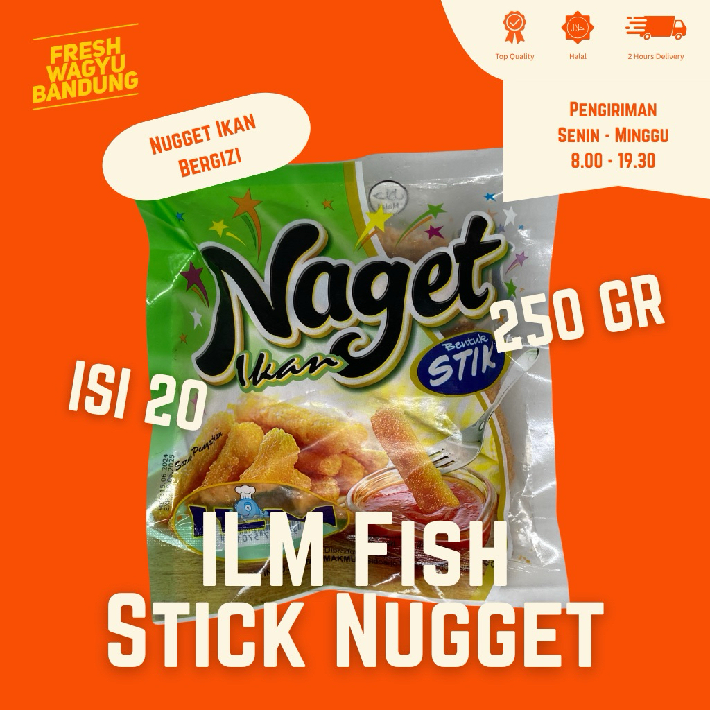 Jual ILM FISH STICK NUGGET Naget Ikan Stik Bergizi Halal Enak | Shopee ...