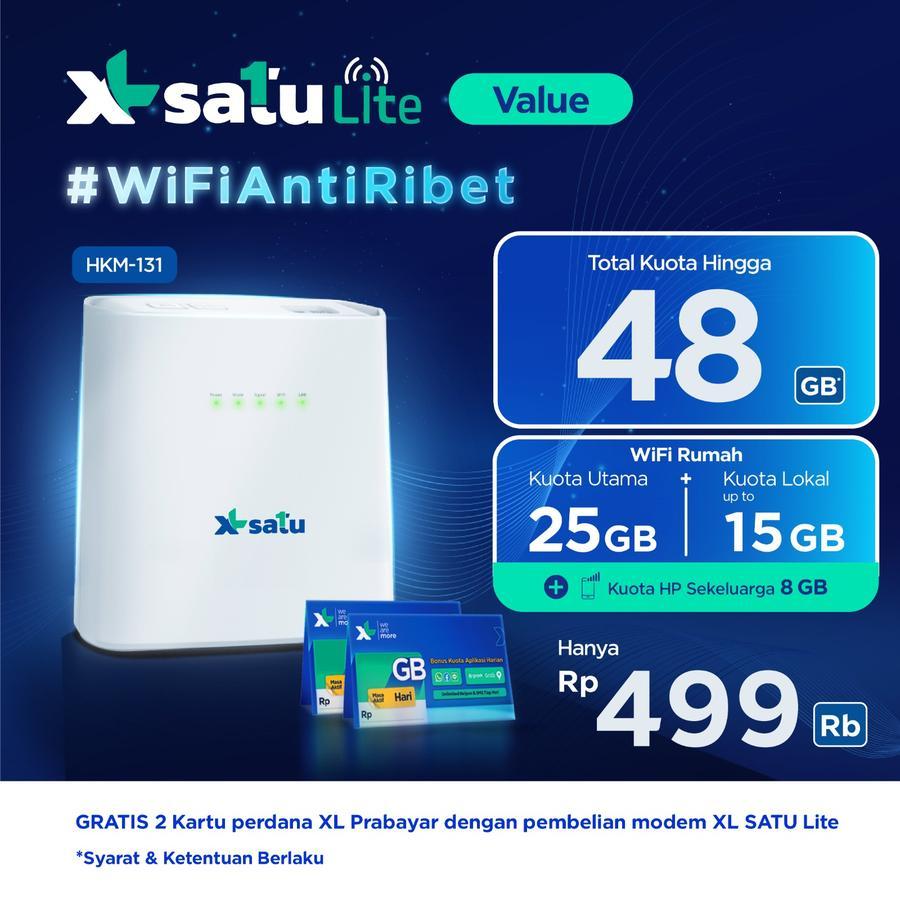 Jual Modem Home Router 4G MiFi WiFi HKM131 XL SATU LITE 4G LTE CAT4 ...