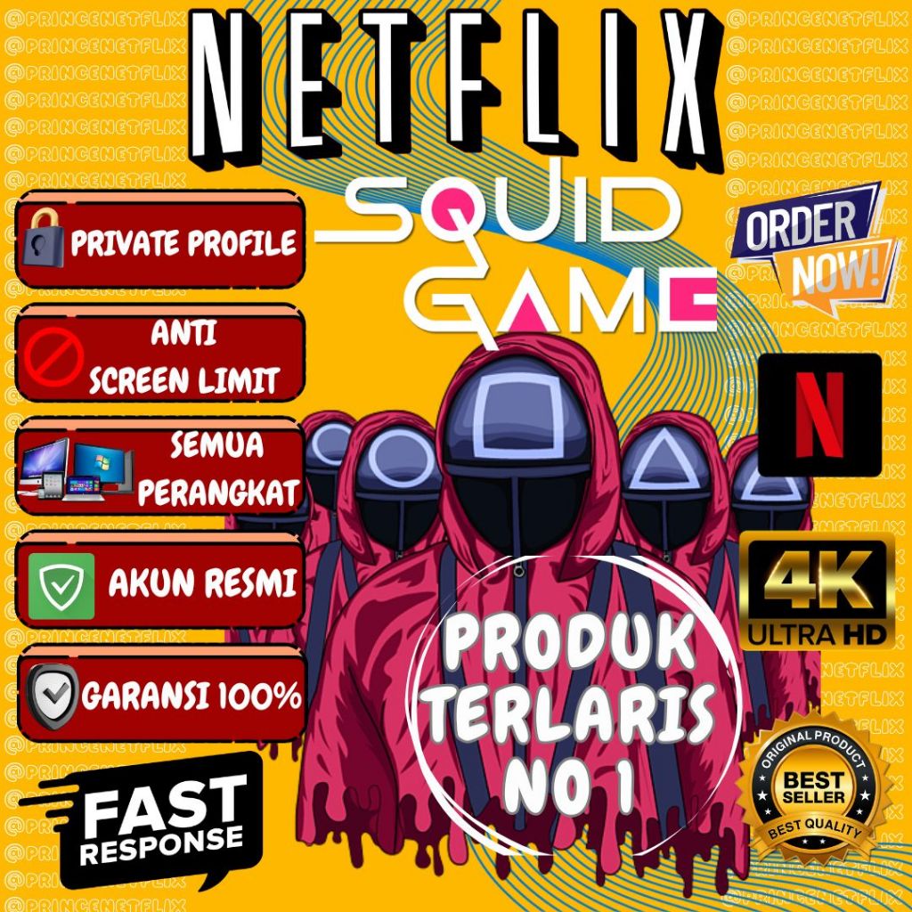 Jual NETFLIXX PREMIUM 4K UHD 1 BULAN & 1 TAHUN LEGAL TANPA VPN FULL GARANSI ANTI HOLD | Shopee ...
