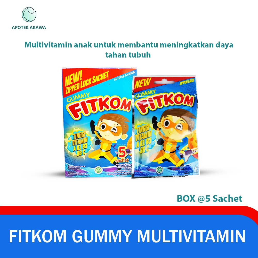 Jual FITKOM GUMMY MULTIVITAMIN ANAK / APOTEK AKAWA | Shopee Indonesia