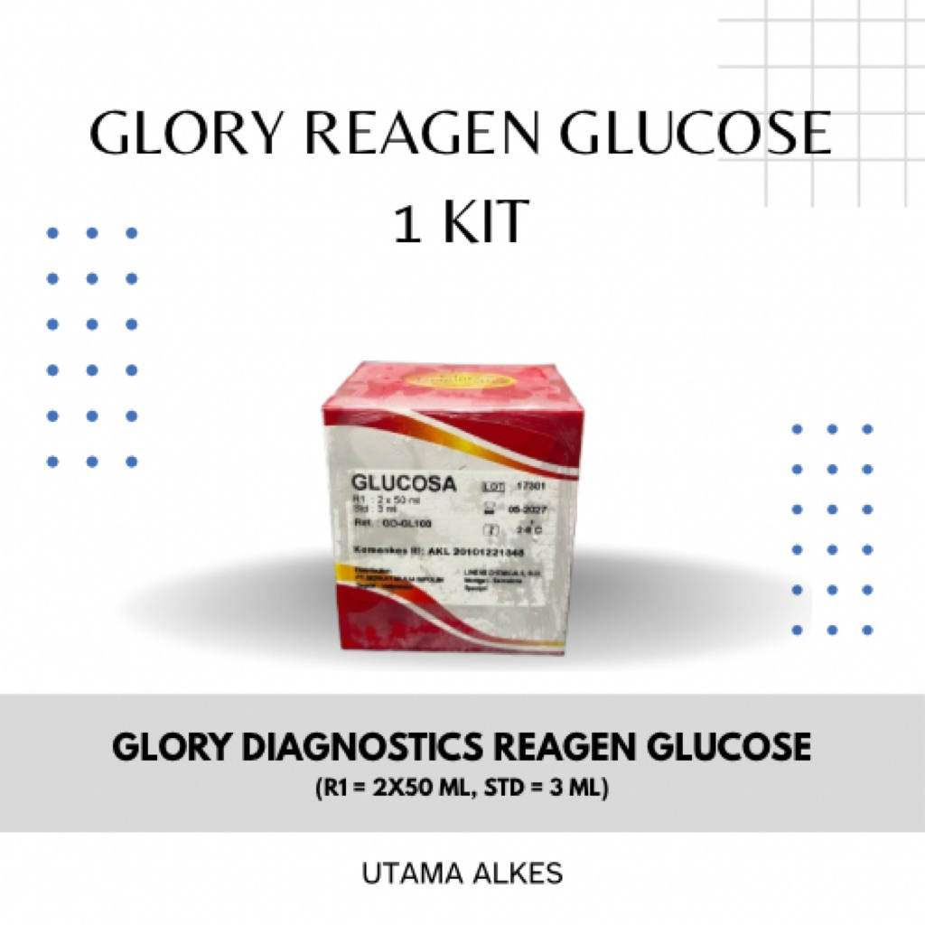 Jual Reagen Glucose / Glukosa GLORY Glucosa 2x50ml / 2x100ml / 4x100ml | Shopee Indonesia