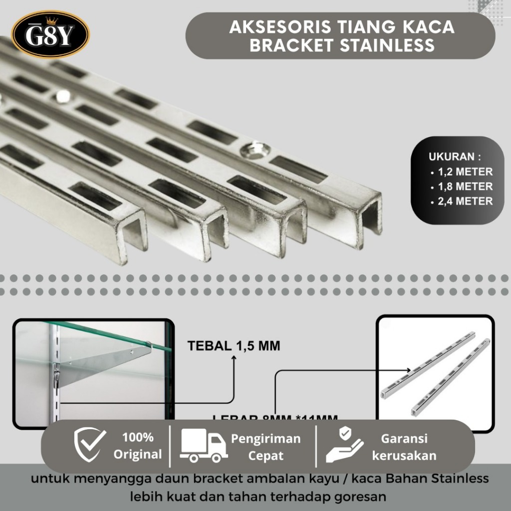 Jual Tiang Bracket Kaca| Tiang Besi Bracket l Tiang Rell Penyangga ...