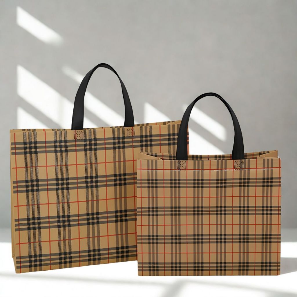 Jual Varian Kotak -kotak Beige-Tas Spunbond - Tas Belanja -Tas Souvenir ...