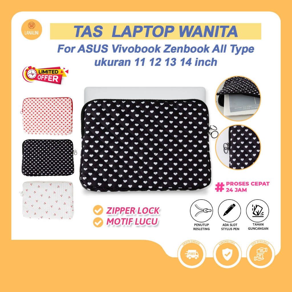 Jual Tas Laptop Wanita ASUS Vivobook Zenbook All Type untuk Ukuran 11 ...