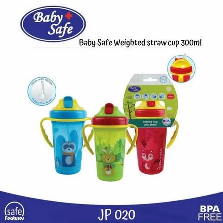 Jual BABY SAFE Babysafe Training Cup with Straw JP020 Botol Minum Sedotan Anak Bayi | Shopee ...