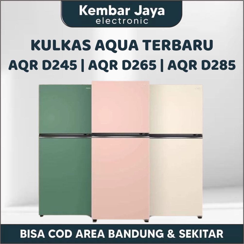 Jual KULKAS AQUA 2 PINTU TIPE TERBARU AQR D245, AQR D285 GARANSI RESMI ...
