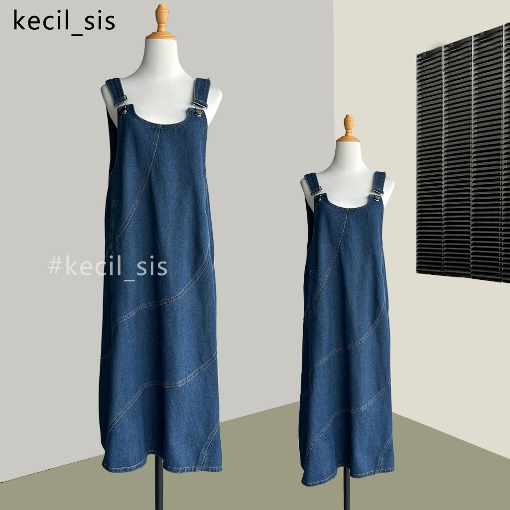 Jual 【Real pict】overall jens korea / overall jeans jumbo / overall ...