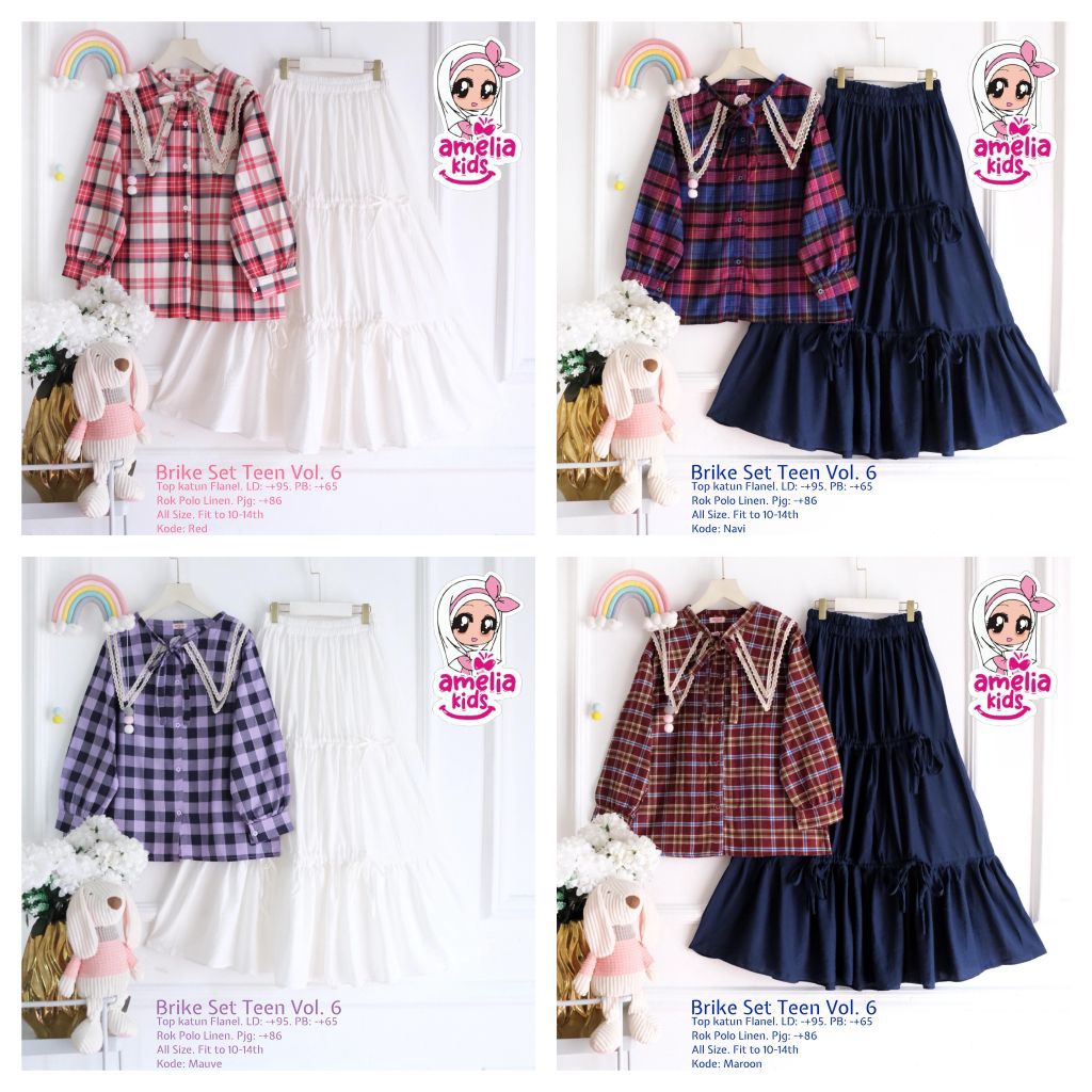 Jual Set Rok kids|Farisa|Kaiya set Teen|Brike#6| | Shopee Indonesia