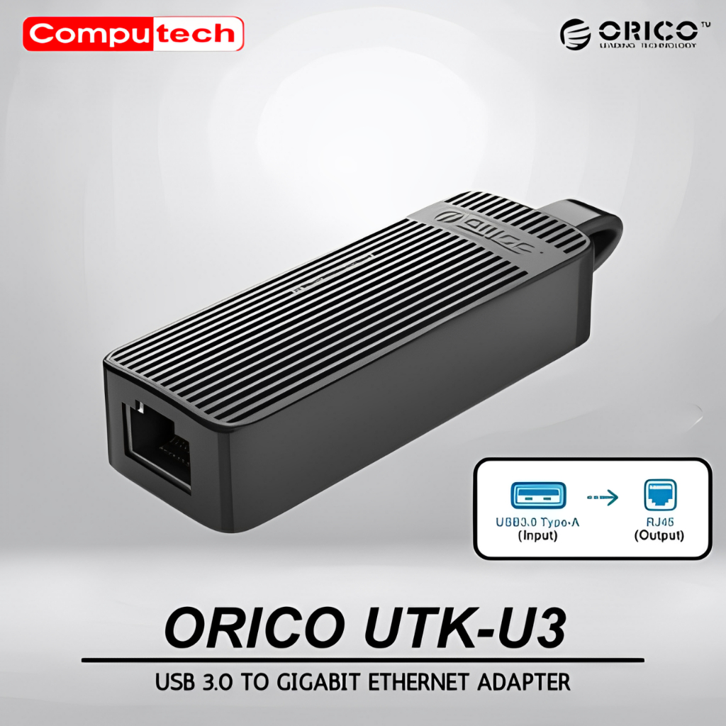 Jual ORICO UTK-U3 USB 3.0 To Gigabit Ethernet Adapter LAN RJ45 Port ...