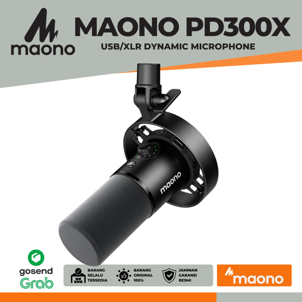 Jual MAONO PD300X USB/XLR Dynamic Microphone | Mic Gaming Podcast PD300 ...