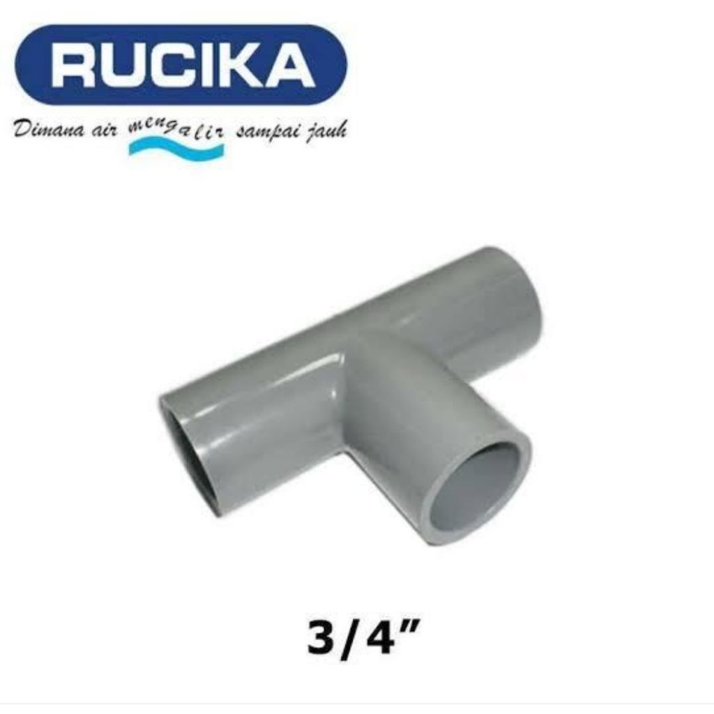 Jual Sambungan Pipa Tee AW 3/4" Rucika | Shopee Indonesia