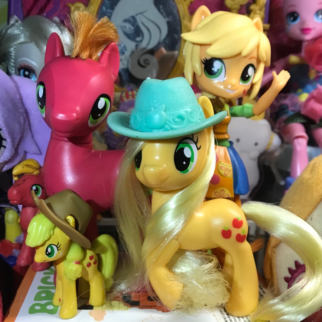 Jual [ GET 2 ] My Little Pony Apple Family Big Mac & Applejack Movie ...