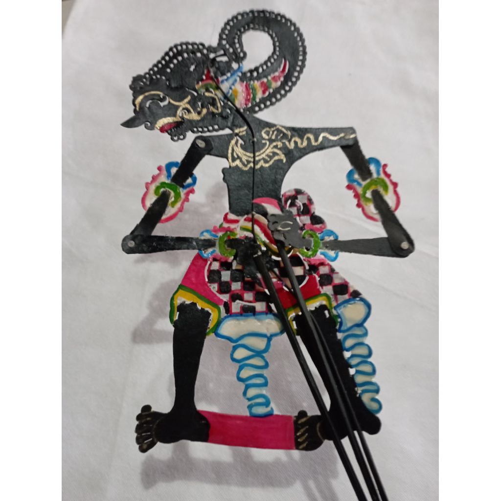 Jual Wayang Kulit Asli Bima Bimo Werkudara Murah -+45cm Standar Dalang ...