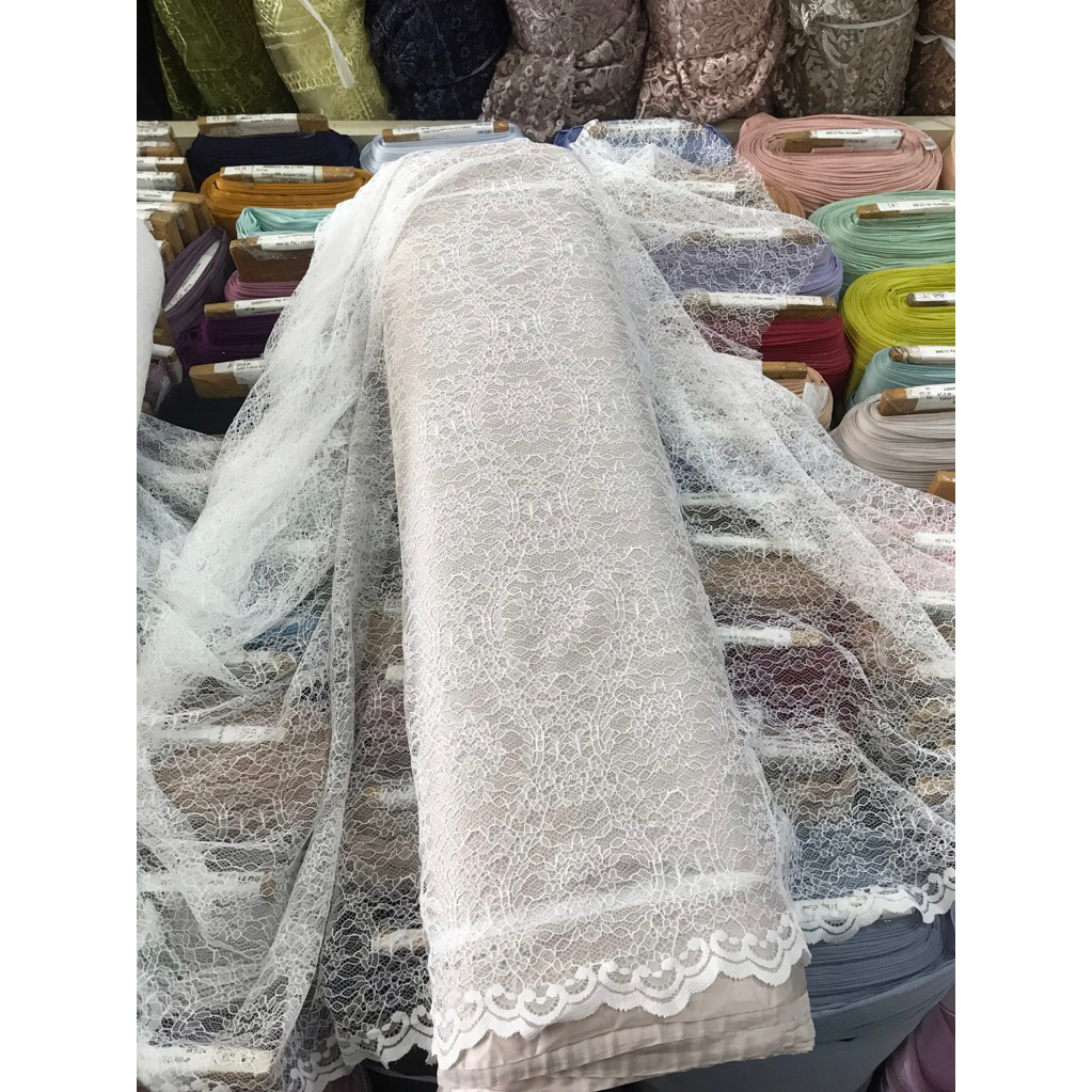 Jual Kain Tulle Lace Request 10 Meter | Shopee Indonesia
