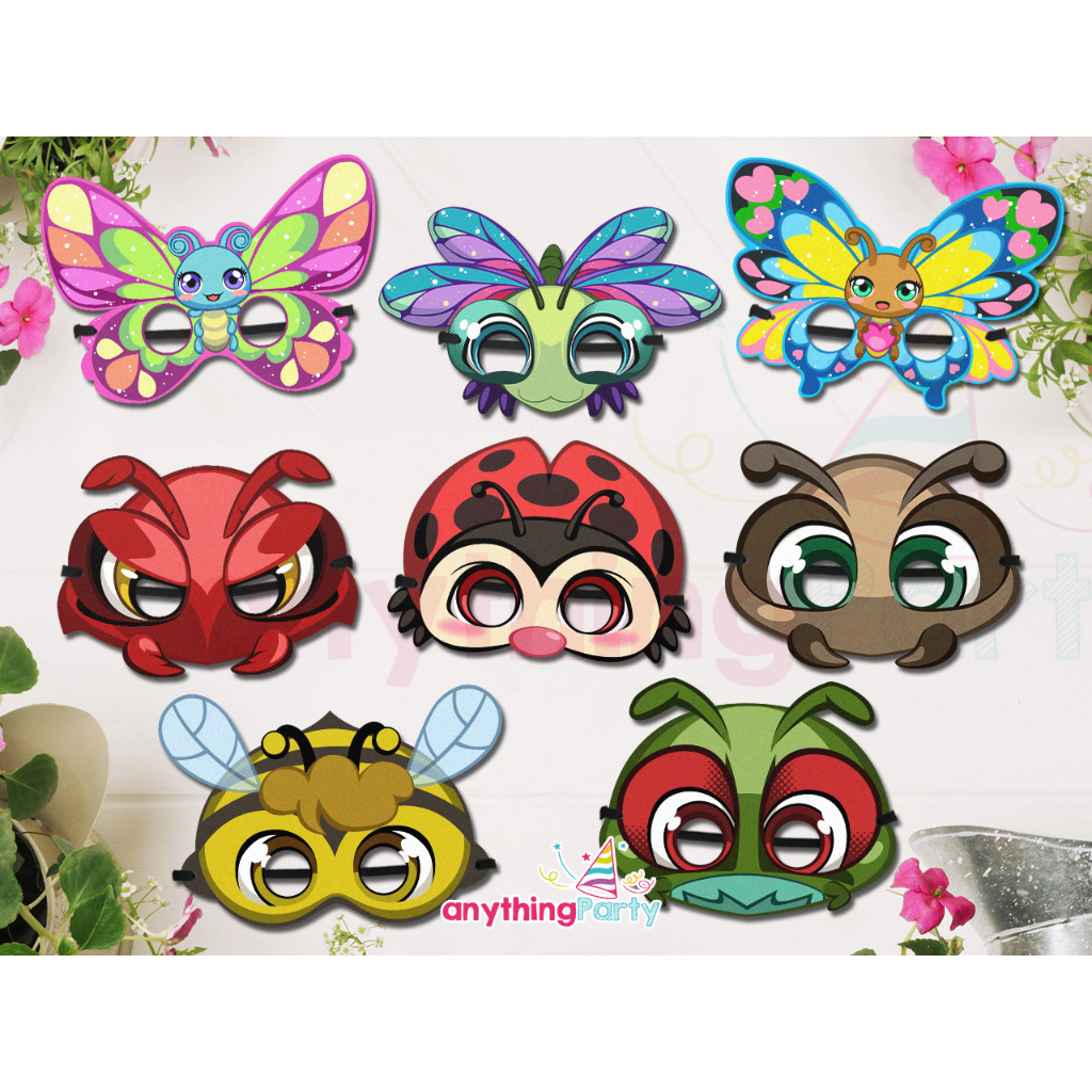 Jual Animal Garden Insect Topeng Pesta Ultah Anak Hewan Serangga ...