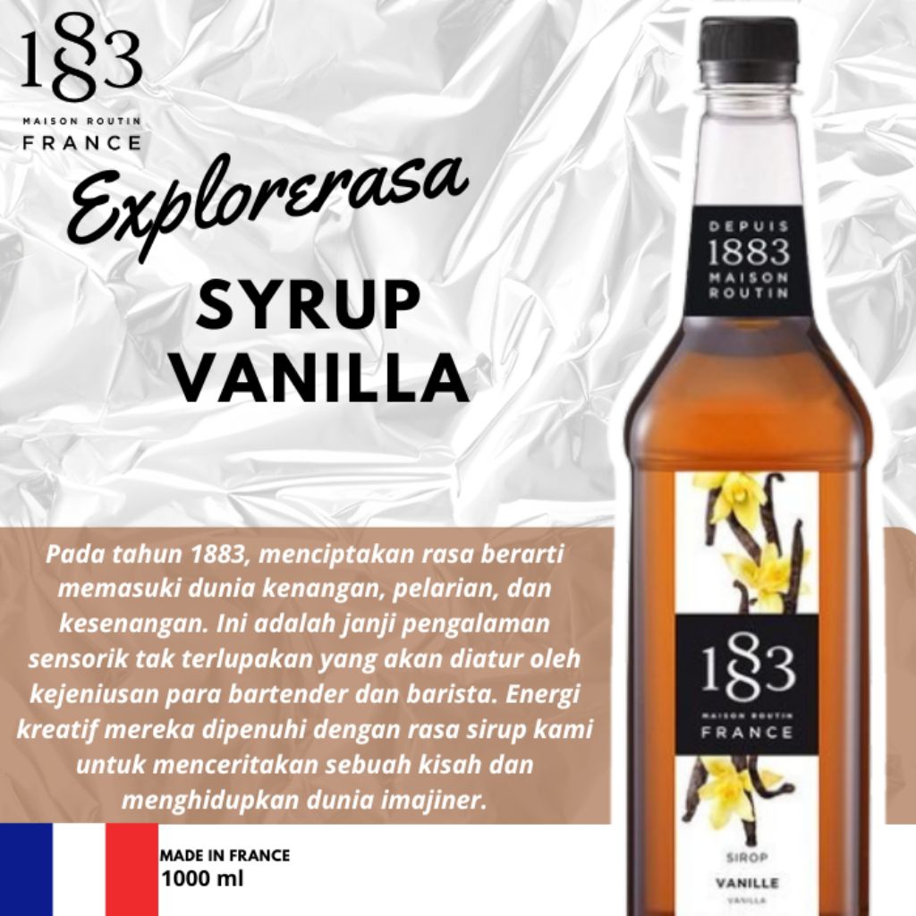 Jual 1883 syrup Vanilla 1 liter | Shopee Indonesia