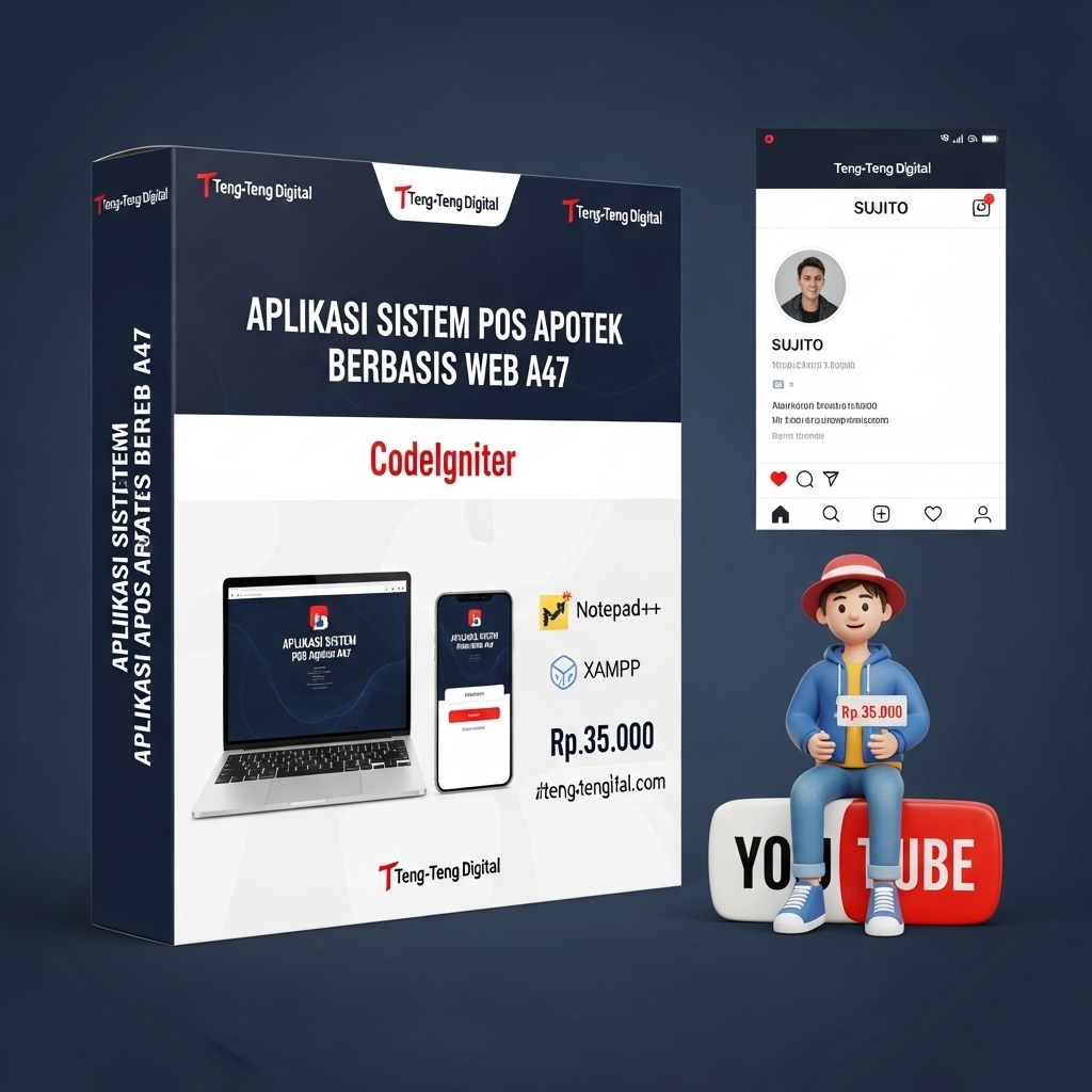 Jual APLIKASI SISTEM POS APOTEK BERBASIS WEB A47 | Shopee Indonesia