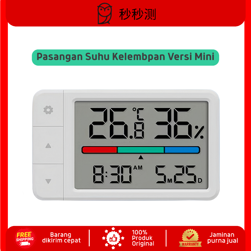 Jual MiaoMiaoCe Digital Mini Humidity Meter - Hygrometer Thermometer ...