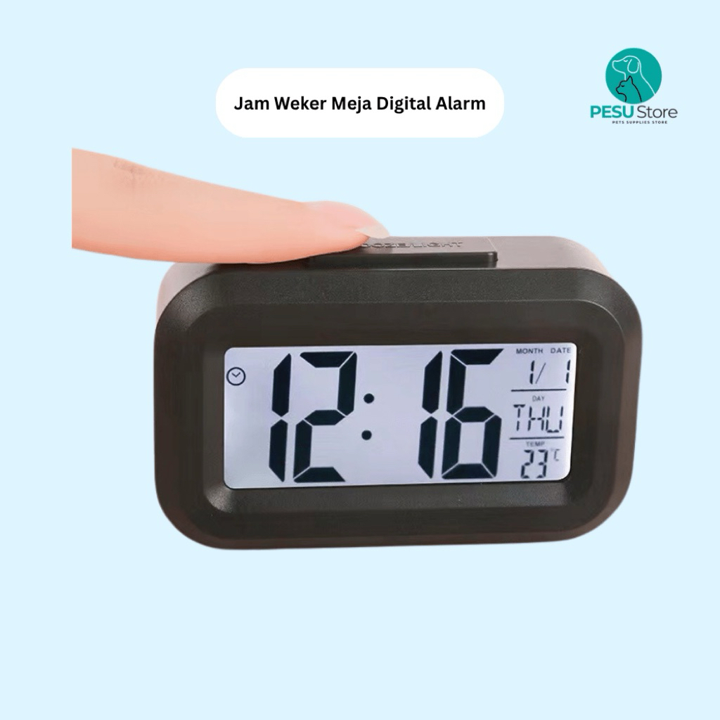 Jual Jam Weker Digital Meja – Smart Alarm Clock LED Modern Multifungsi ...