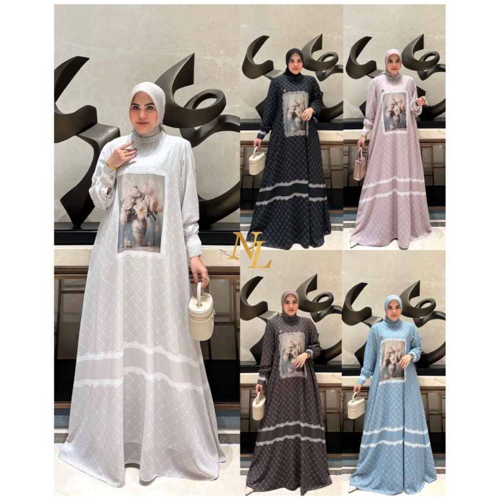 Jual JAMILA DRESS EXCLUSIVE DESIGN ORI BY NUNULOLO | Shopee Indonesia