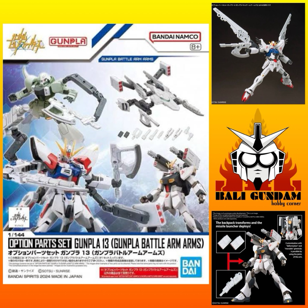 Jual OPTION PARTS SET GUNPLA 13 GUNPLA BATTLE ARM ARMS Bali Gundam ...