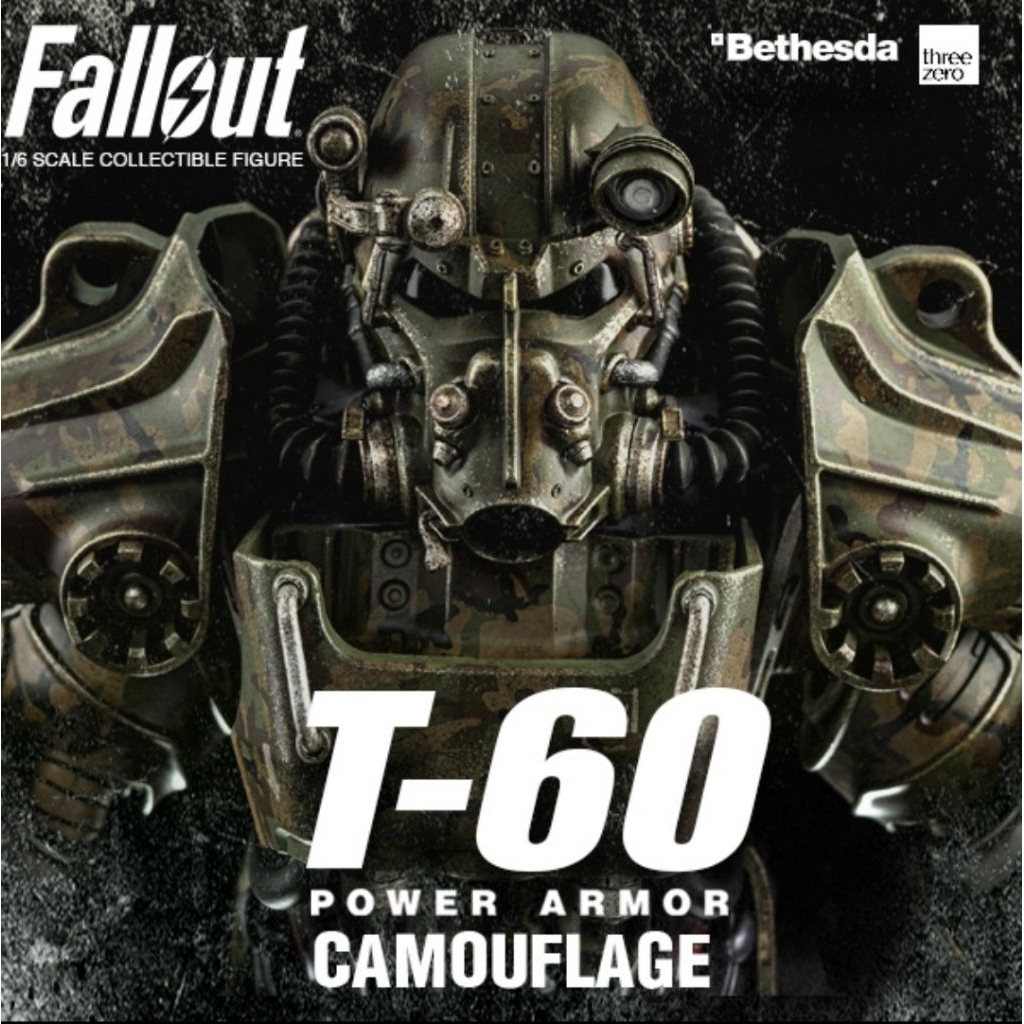 Jual Threezero Fallout T 60 Power Armor Camouflage 1 6 Scale Shopee