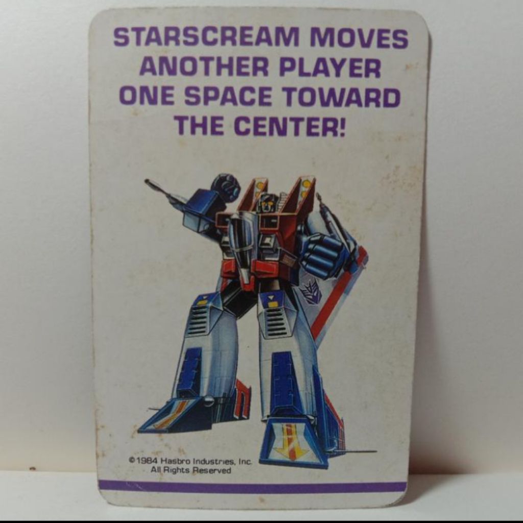 Jual 1984 Hasbro TCG Transformers Evil Decepticon Starscream G1 Action ...