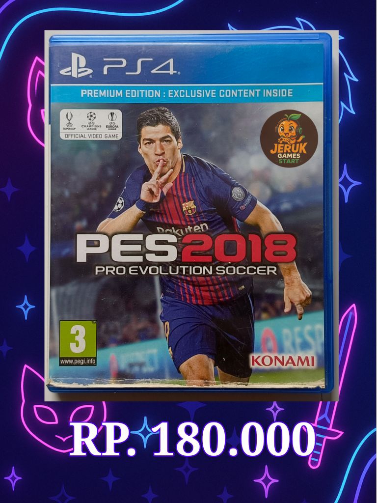Jual BD / KASET PES 2018 PREMIUM EDITION + OPTION FILE UPDATE 2025 ...