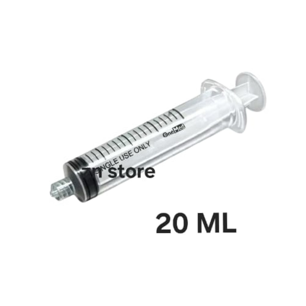 Jual Syringe 20 CC Lubang Tengah Spuit Suntikan Tanpa Jarum Ukuran 20 ...