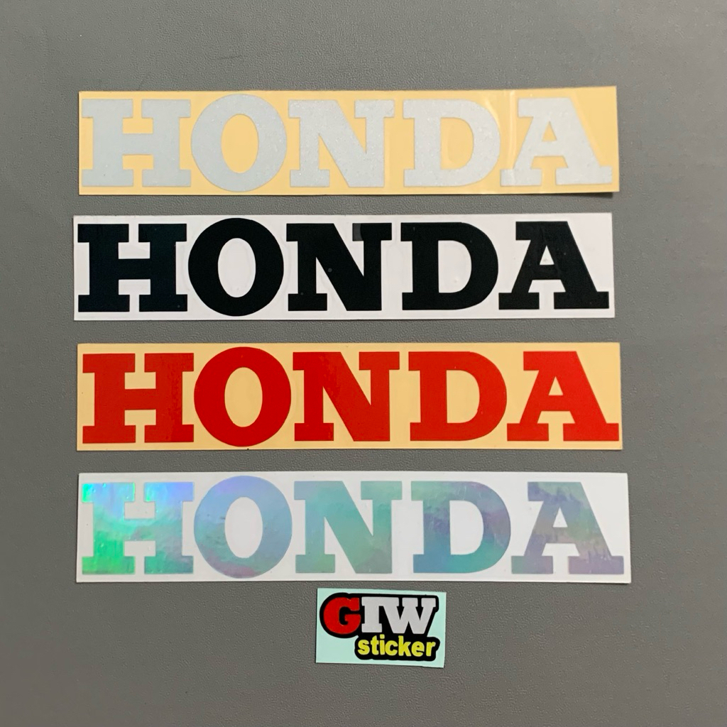 Jual Sticker Honda Stiker Tulisan Honda Cutting Motor Honda | Shopee ...