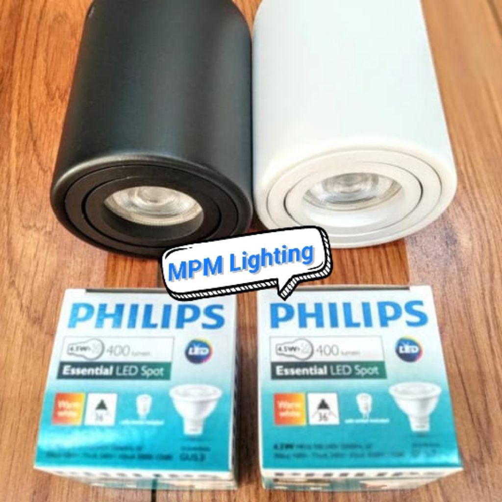 Jual 1 SET Kap Downlight Plafon Tempel Mr16 4,5W 220V/ Lampu Spotlight ...