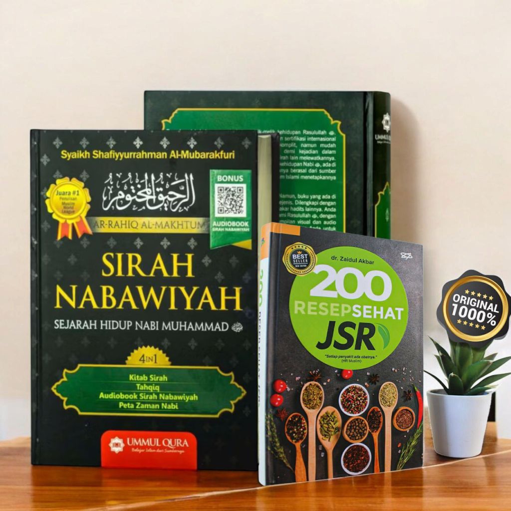 Jual PAKET HEMAT| BUKU SIRAH NABAWIYA+200 RESEP SEHAT JSR |SEJARAH ...