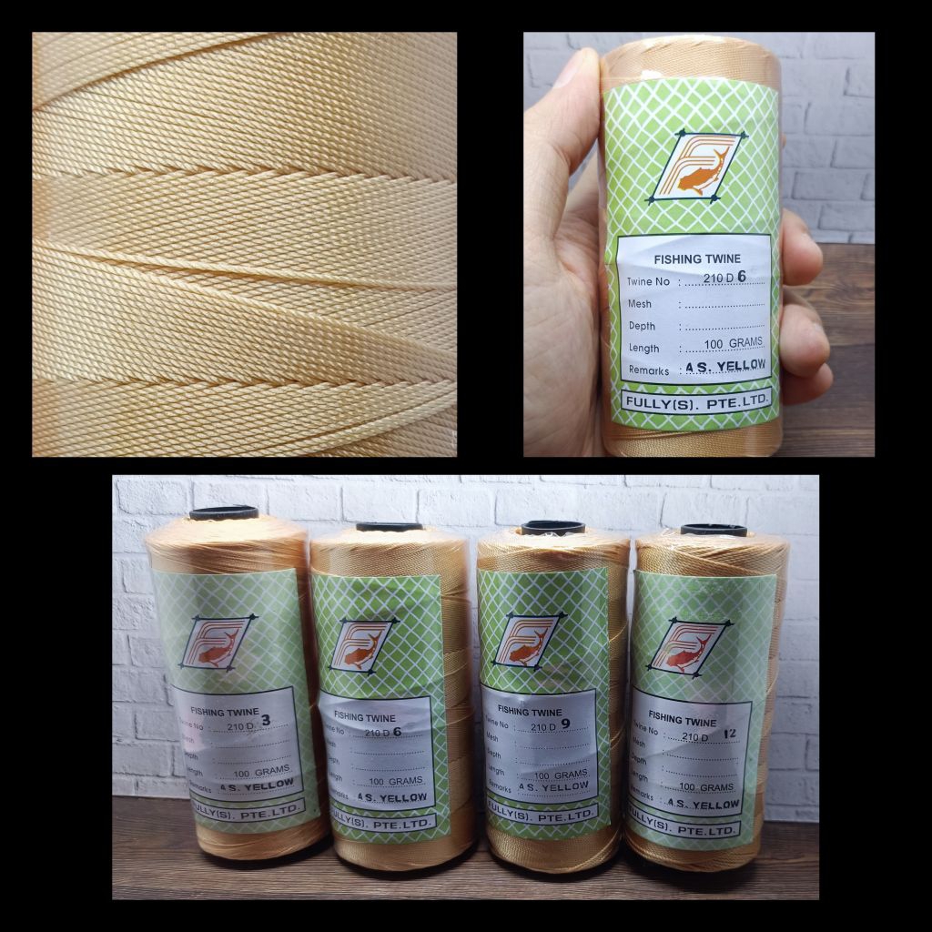 Jual BESTCATCH NYLON TWINE BENANG TWINE WARNA KUNING YELLOW BENANG IKAT ...