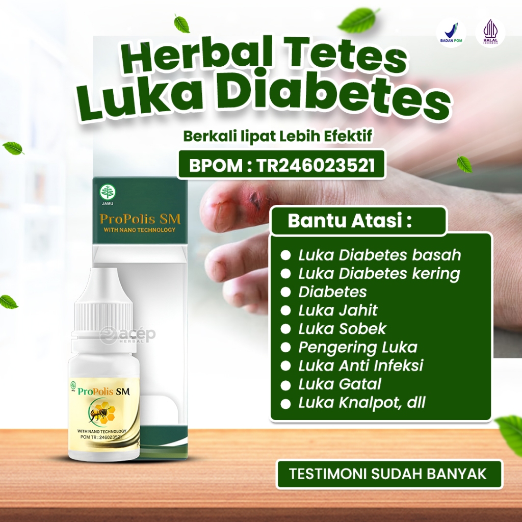 Jual Obat Luka Diabetes Basah Kering Luka Jahit Luka Sobek Luka Basah ...