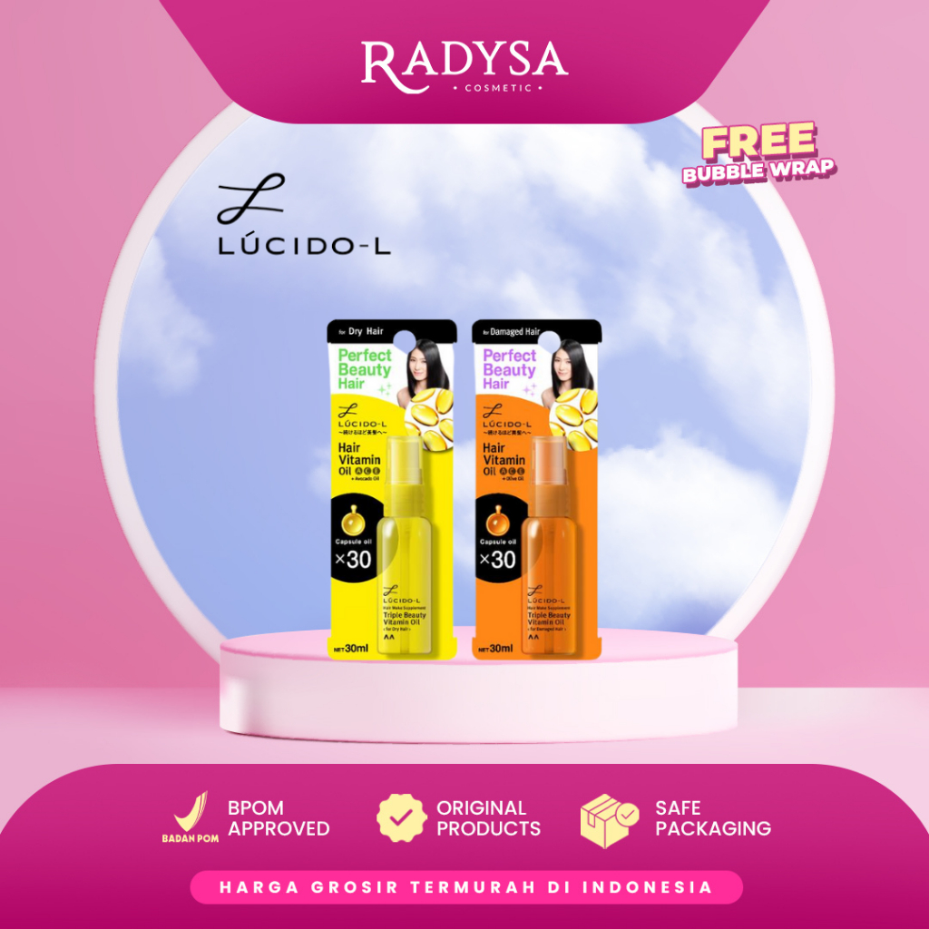 Jual 𝐑𝐀𝐃𝐘𝐒𝐀 - Lucido-l Hair Vitamin Oil 30ml | Avocado Oil | Olive Oil ...