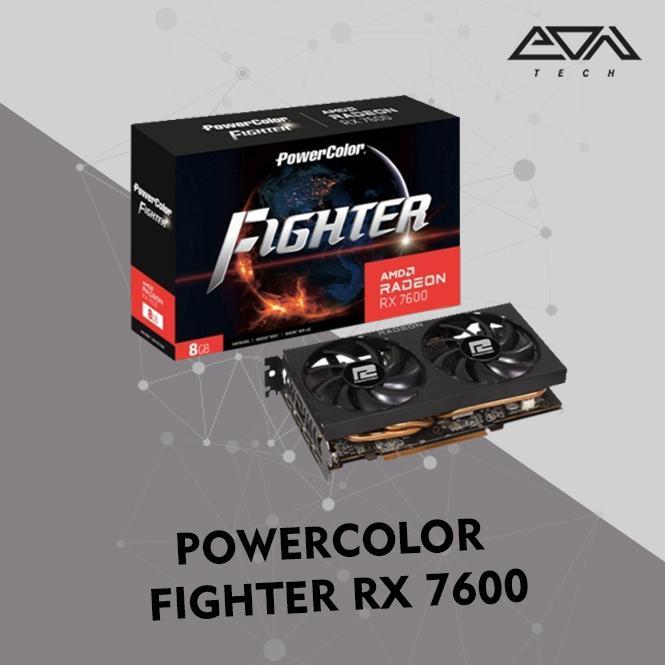Jual VGA Card PowerColor Fighter AMD Radeon RX 7600 8GB GDDR6 | Shopee ...