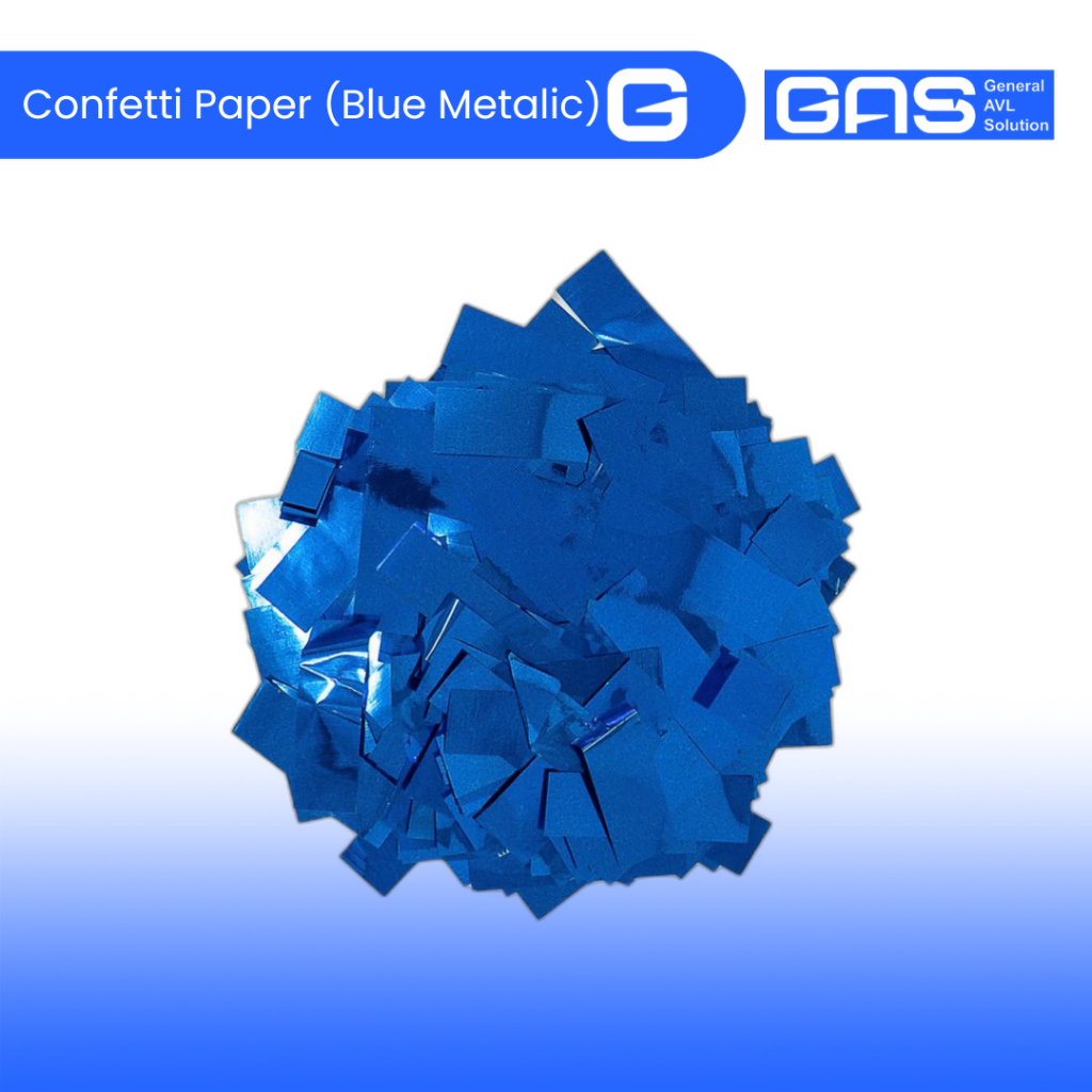 Jual Confetti Paper (Blue Metalic) 1kg / Kertas Confetti (Biru Metalic ...