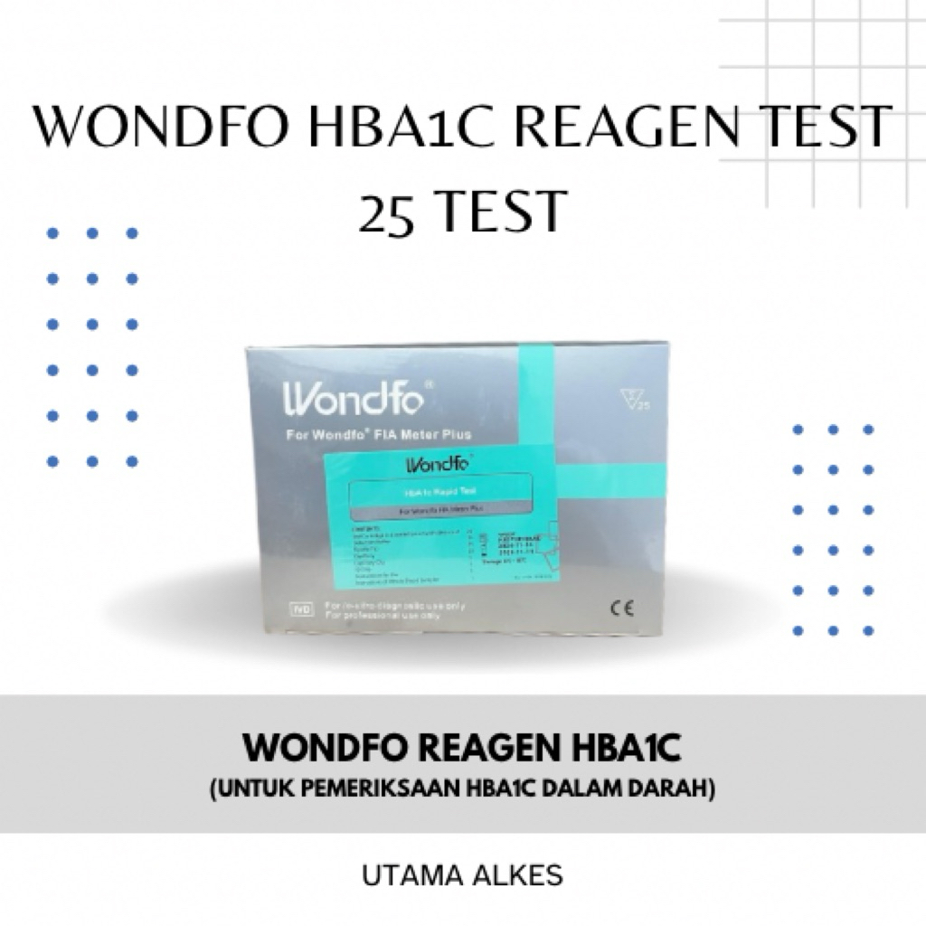 Jual Reagen Test HbA1C for WONDFO FIA Meter isi 25 test | Shopee Indonesia