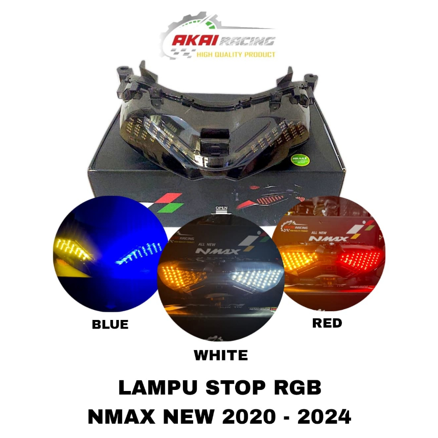 Jual Stoplamp Nmax New 2020-2024 Model RGB Lampu Stop Belakang Stop ...