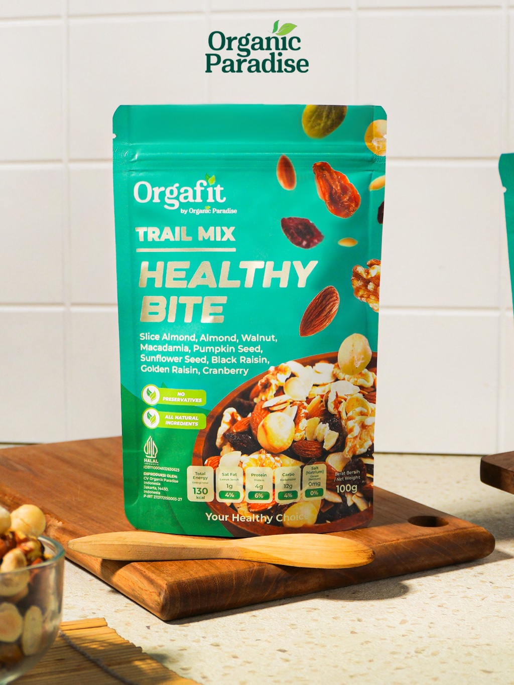 Jual Trail Mix Nut Healthy Bite 25 Gram / Kacang Mix Nut Healthy Bite 25 gram Organic Paradise ...