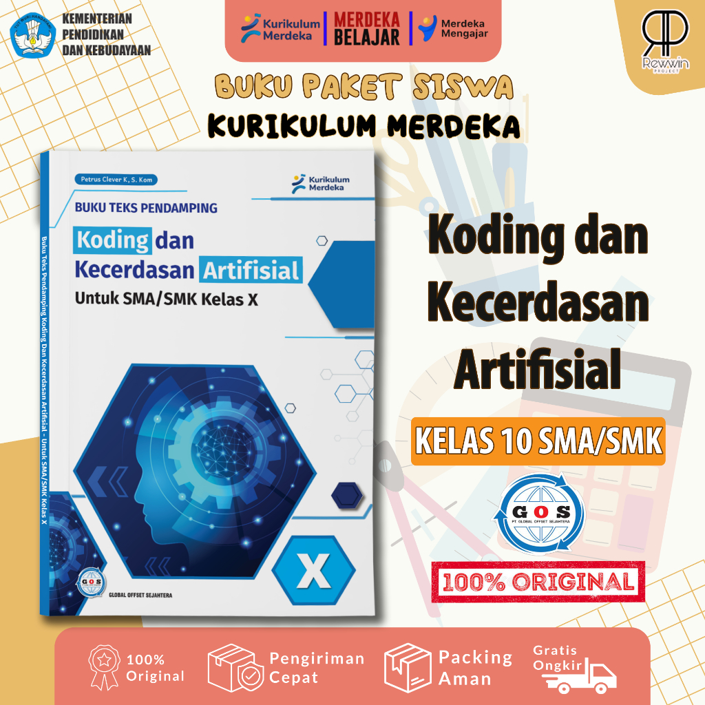 Jual Buku Pendamping Koding dan Kecerdasan Artifisial kelas 10 SMA/SMK - Kurikulum Merdeka ...