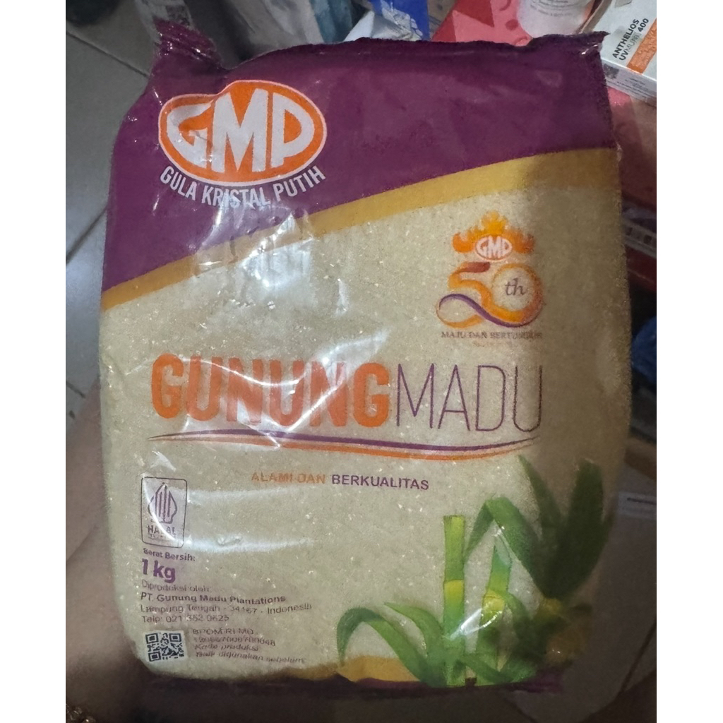 Jual GULA GMP GUNUNGMADU 1KG - Gula pasir GMP 1KG | Shopee Indonesia