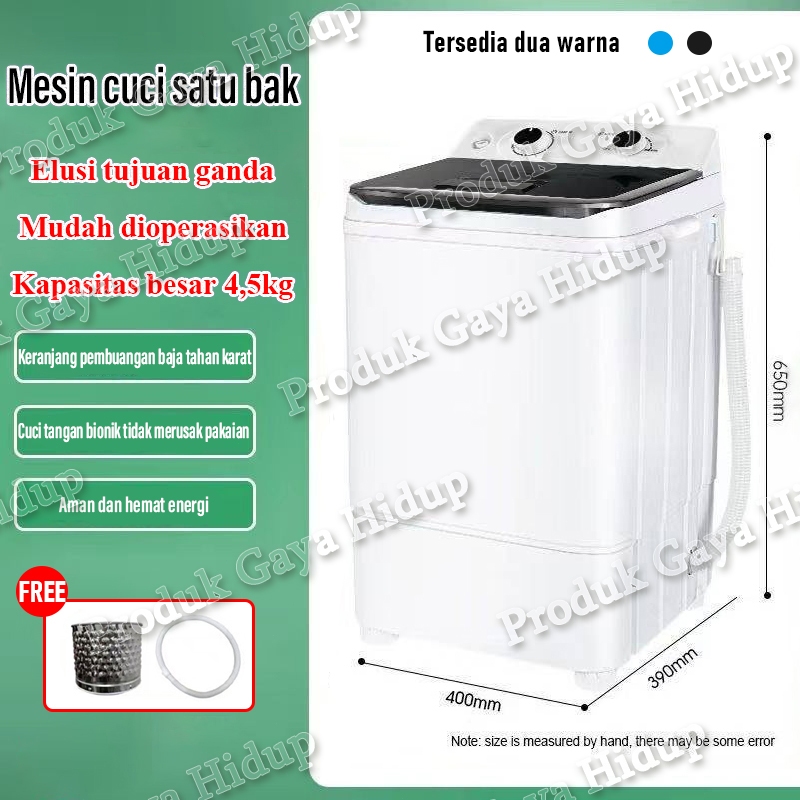 Jual Washing Machines/4,5kg besar mesin cuci mini ember tunggal semi ...