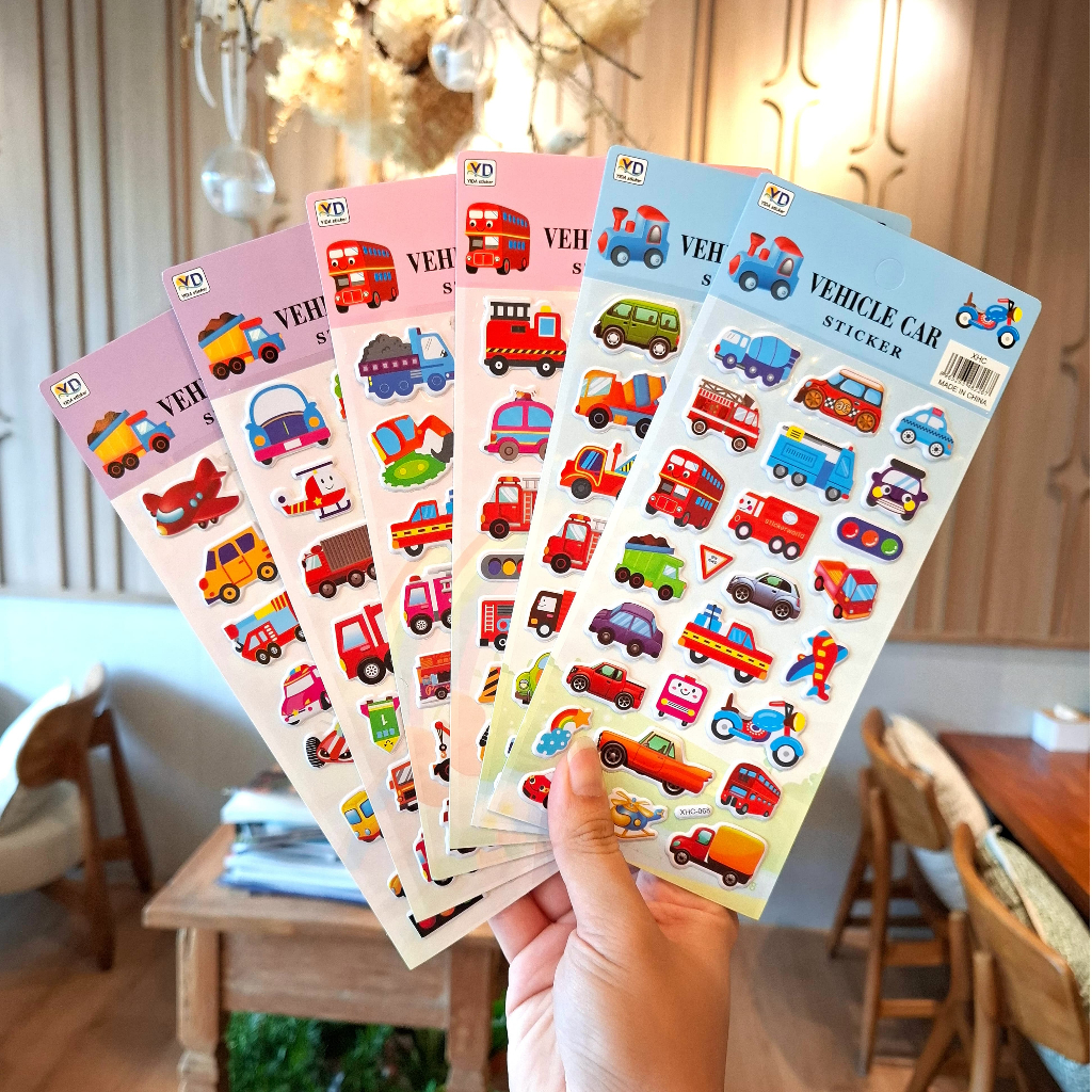 Jual [XHC] Gambar Tempel Sticker Timbul Stiker Anak Edisi Mobil Truk ...