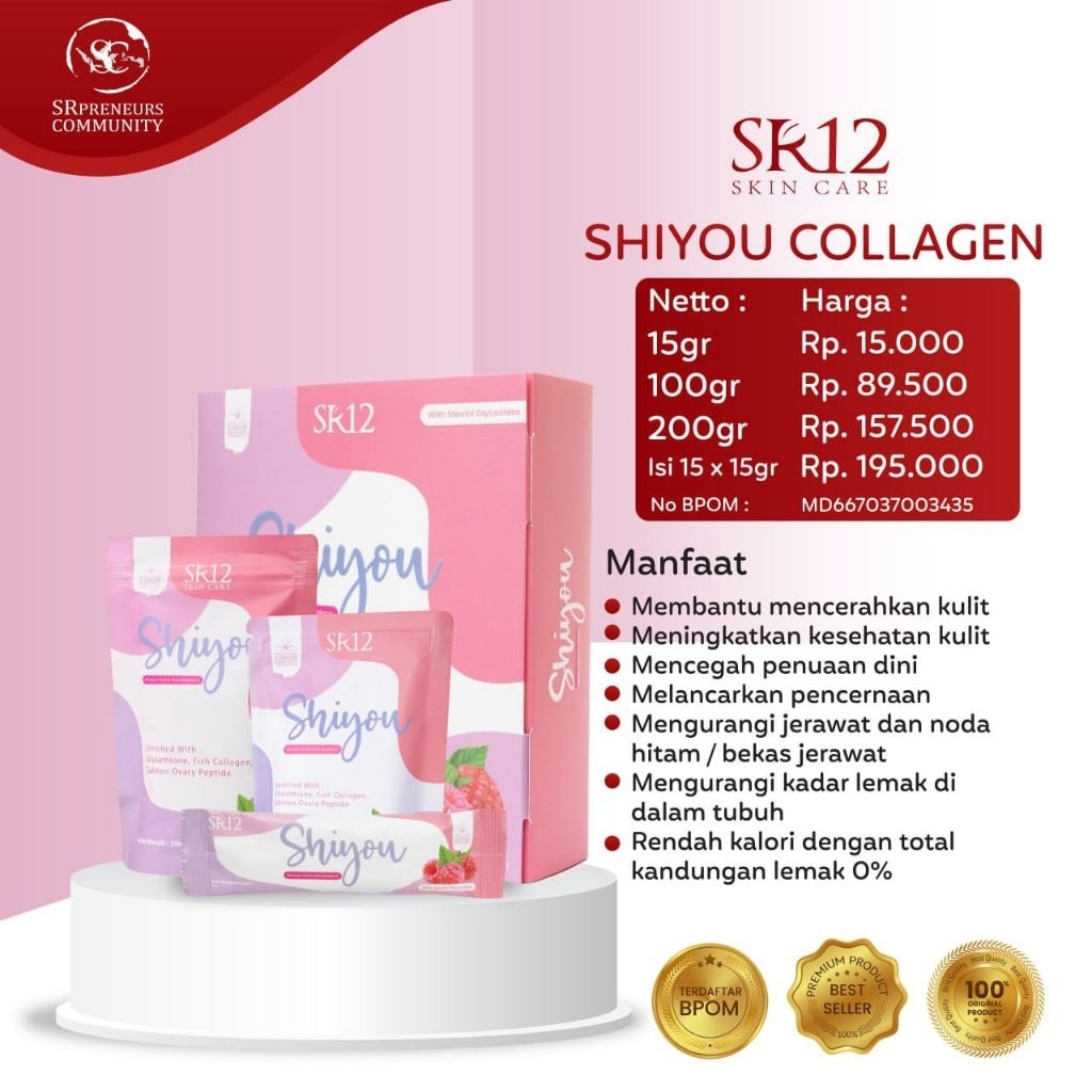 Jual SHIYOU SACHET SR12 / MINUMAN BEAUTY COLLAGEN DRINK | Shopee Indonesia