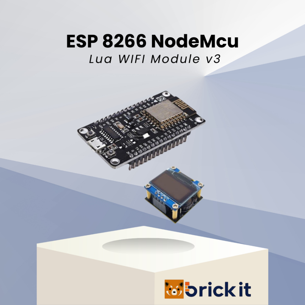 Jual ESP8266 NodeMCU ESP-12F Modul WiFi 0.96inc OLED Kit Stiker LCD DIY ...