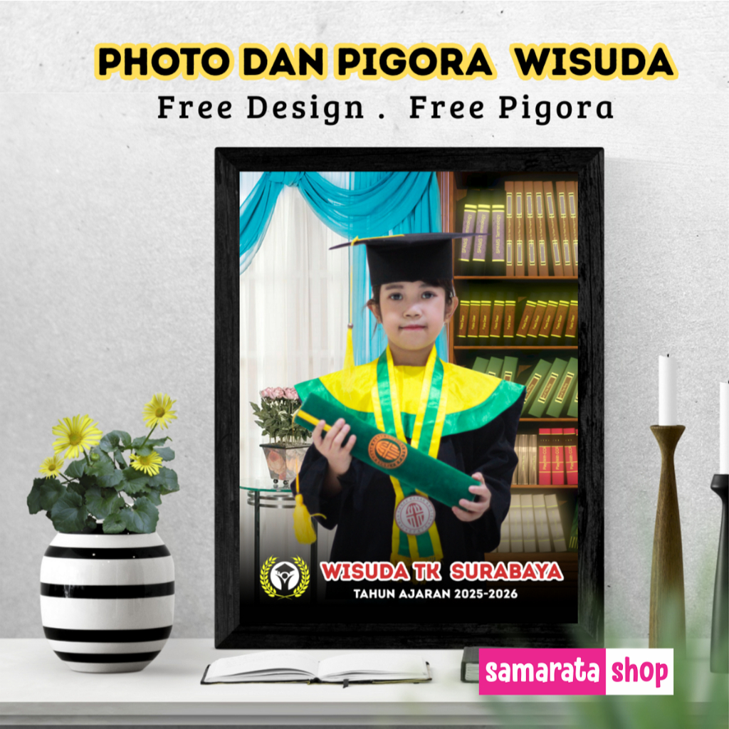 Jual Edit Foto Wisuda Anak Free Pigura 10R Cetak Foto Wisuda Anak ...