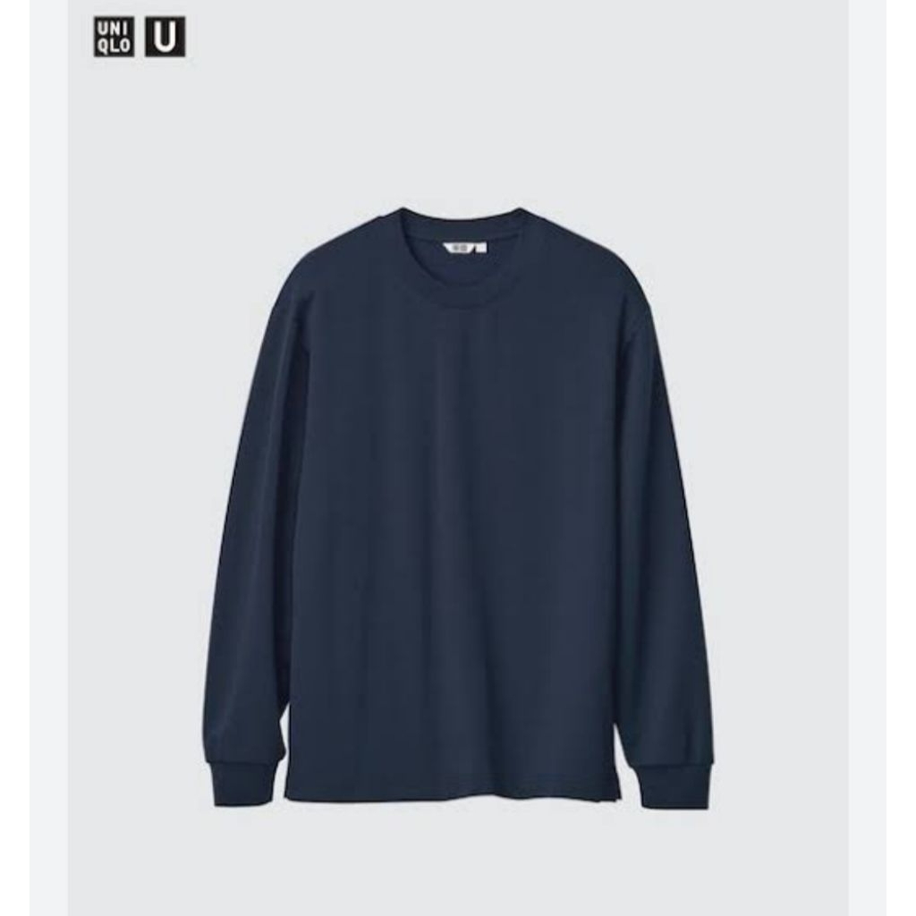 Jual baju t shirt uniqlo airism navy | Shopee Indonesia