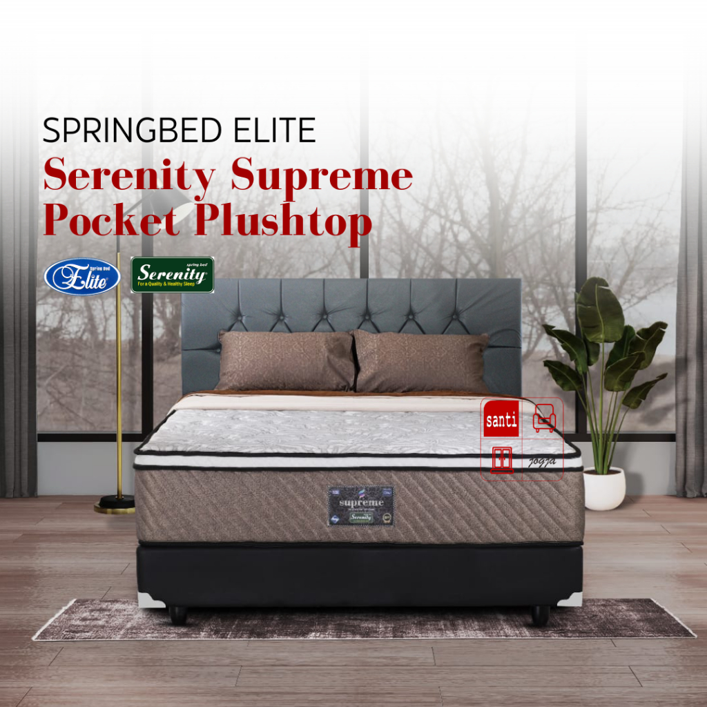 Jual Springbed Elite Serenity Supreme Plushtop 90 X 200 Set Shopee